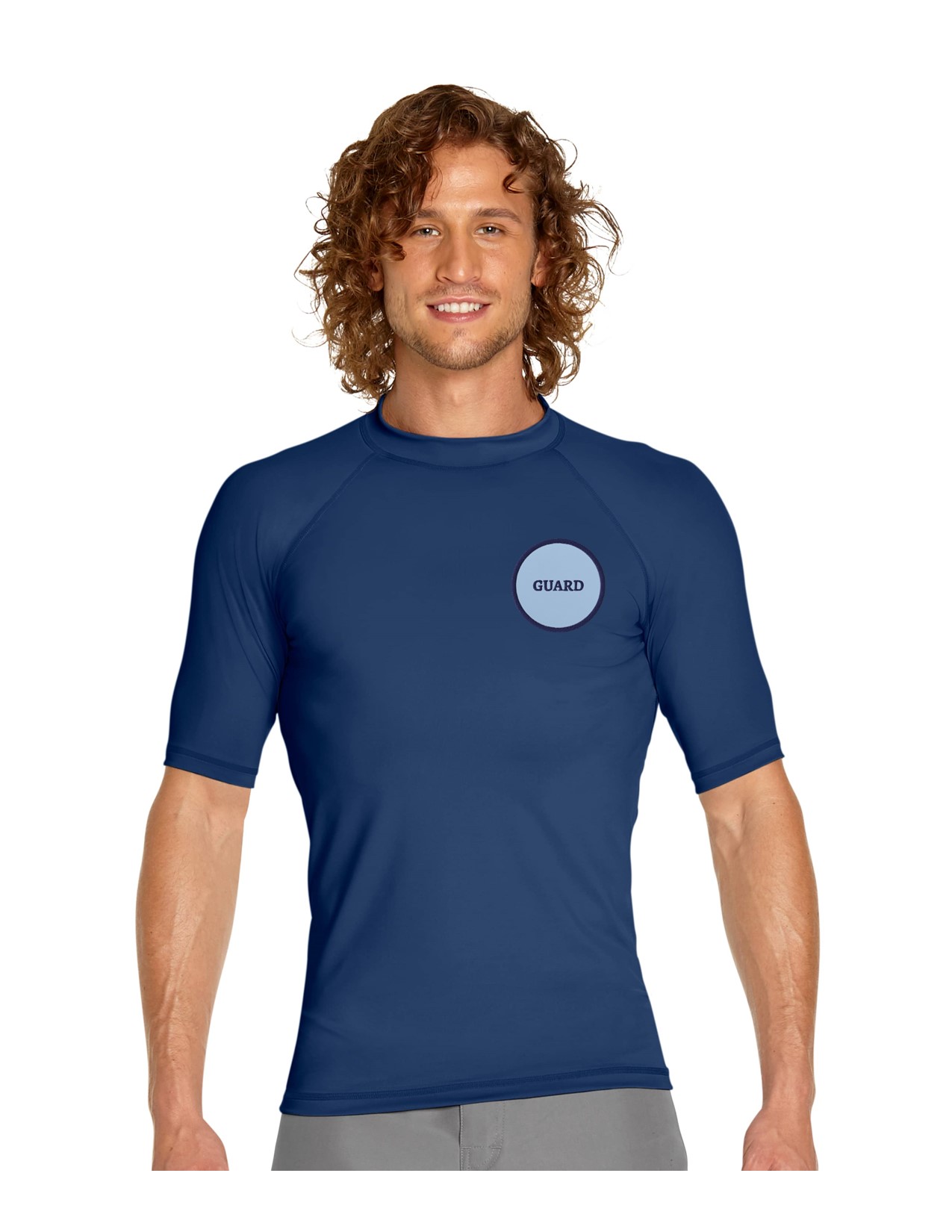 Lifeguard-Tech Men's Guard Short Sleeve Rashguard - LIFEGUARD OUTLET